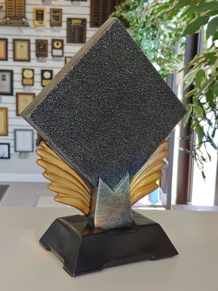 CARP FISHING TROPHY RESIN DIAMOND 9" TALL FREE TEXT P~55409GS MEDIUM ...