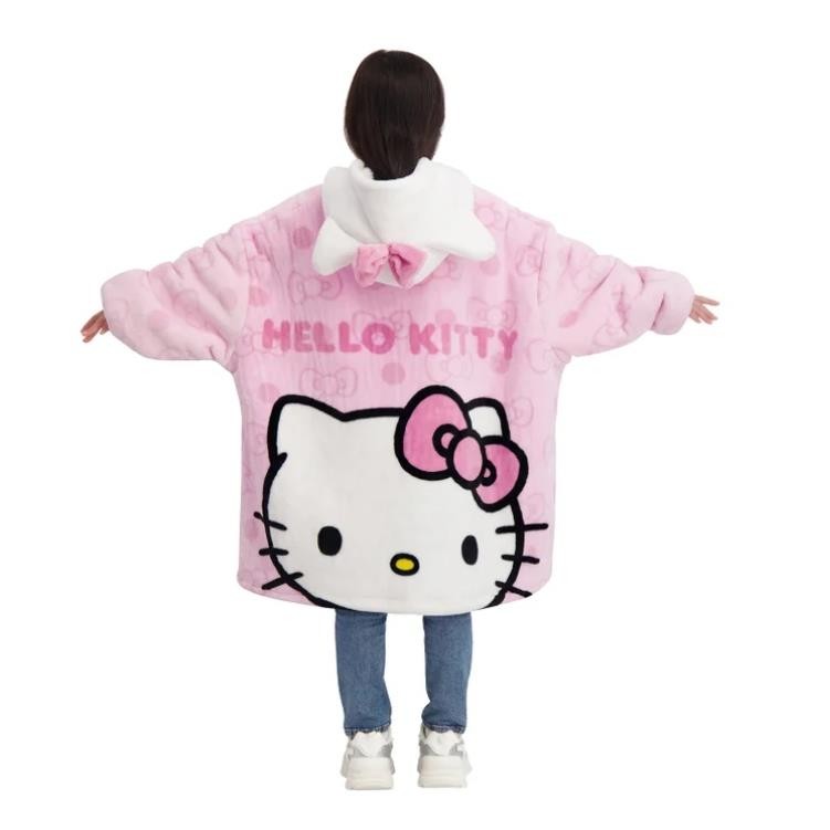 Hello Kitty Boys Girls Wayy Big Hoodie Pink Multicolor Character Kids ...