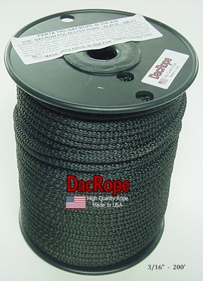 Antenna Support Rope, 200' 3/16" 100% Polyester, Doomsday Prepper ...