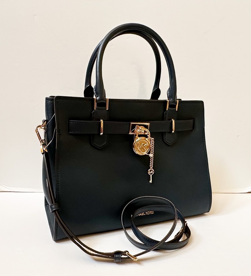 MICHAEL KORS HAMILTON MEDIUM SATCHEL SHOULDER CROSSBODY BAG | eBay