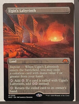 Ugin's Labyrinth Borderless - Mythic - Modern Horizons 3 MTG Magic the ...