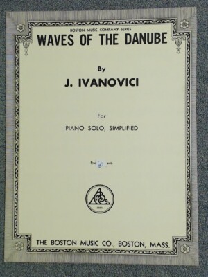 Waves Of The Danube by J. Ivanovici Simplified Solo 1947 | eBay