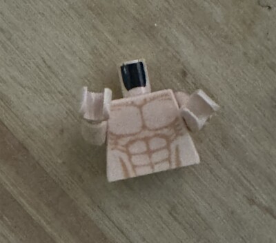 LEGO - Minifig, Torso Bare Chest w/ Muscles Outlined, Detailed Pattern ...