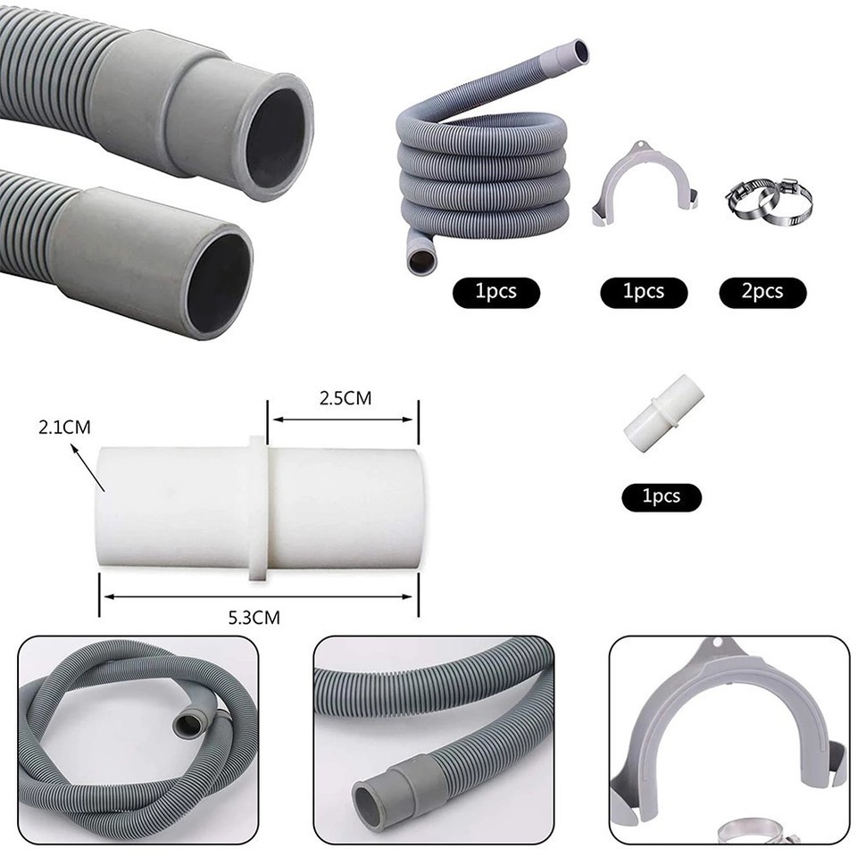 High Quality Drain Hose Washing Machine Drain Waste Hose Extension Pipe ...