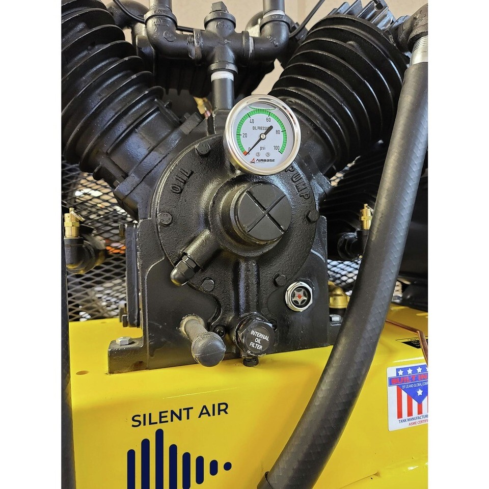 EMAX ES07V080V1 7.5 HP 80 gal 2-Stage 1-Phase Vertical Silent Air ...