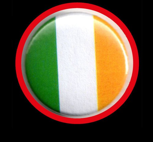 🇮🇪 Irland "Button"Flag/ Fahne/ Flagge/Dublin/Eire/Limerick/Cavan/Carlow ...