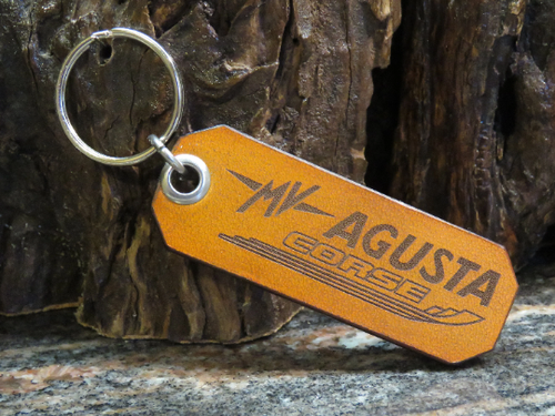 MV AGUSTA motorcycle key chain FREE POST leather key ring 2456 | eBay