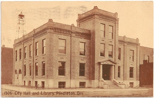 City Hall and Library in Pendleton OR Postcard | eBay