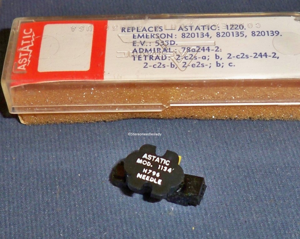 PHONOGRAPH CARTRIDGE NEEDLE ASTATIC 1134 1134d for Emerson Admiral ...