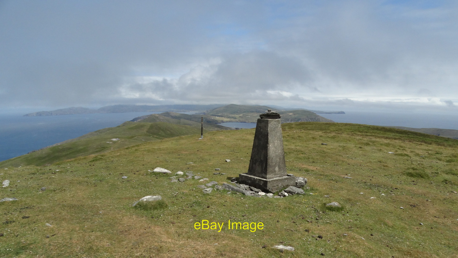 Photo 6x4 On Dursey Island - Trig point on Cnoc Bolais Canalough c2018 ...