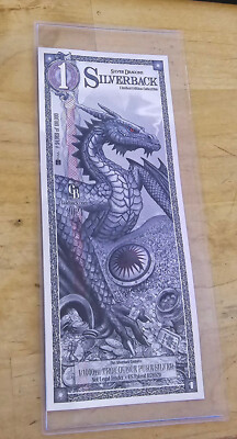 1 Silver Dragon Silverback Currency Limited-Edition .999 Note Foil IN ...