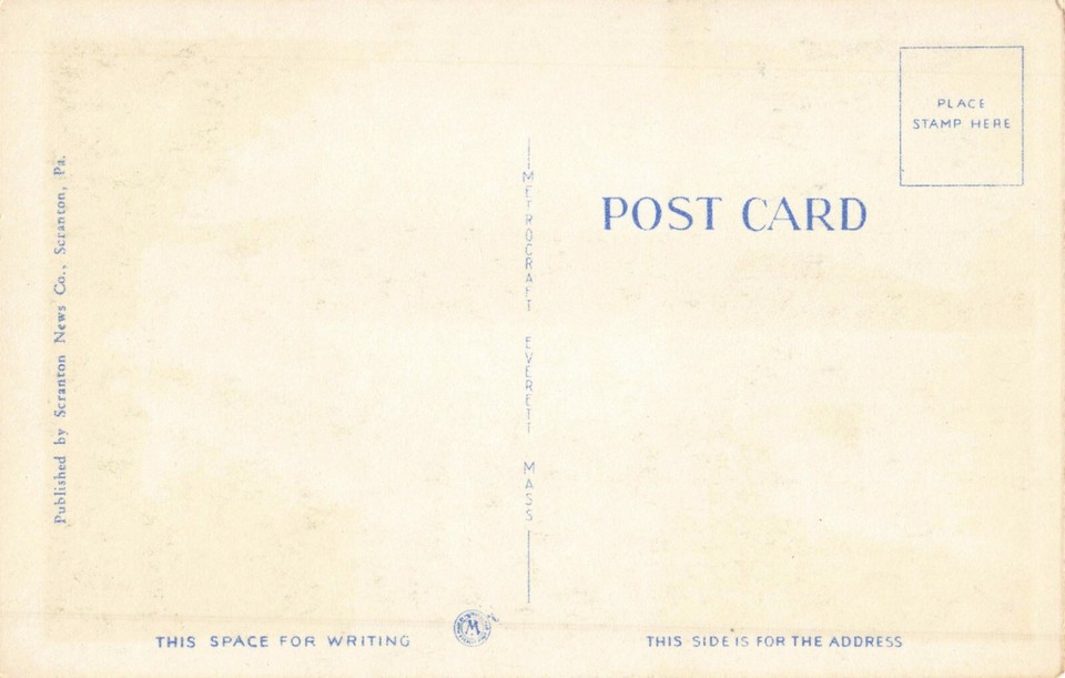 Postcard Lake Scranton at Night Pennsylvania | eBay