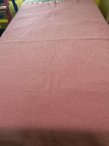 VTG Fieldcrest Wool Blanket 56” X 72” Mauve Pink Heavyweight | eBay