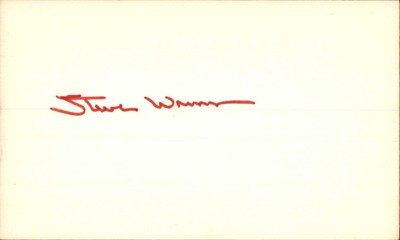 Steve Wrenn Signed 3x5 Index Card Cut 1967-70 FIL Indians Savannah ...