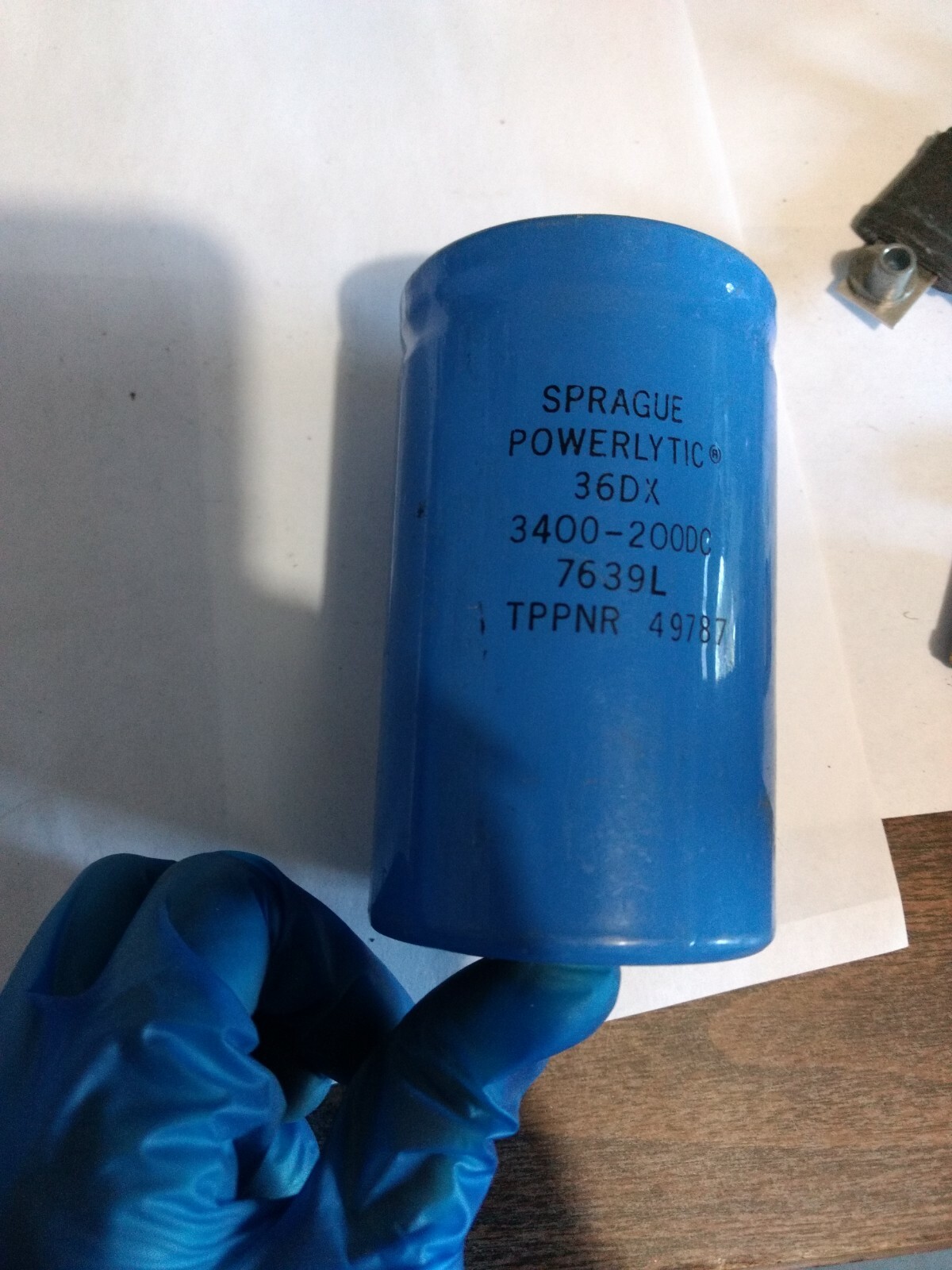 Sprague Powerlytic 36DX Capacitors 3400 - 200DC 7639L TPPNR 49787 | eBay
