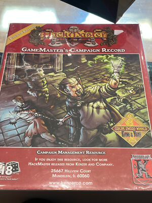 Hackmaster: GameMaster's Campaign Record | eBay