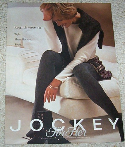 1994 print ad page - Jockey for Her tights pantyhose SEXY GIRL legs ...