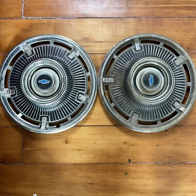 1965 Chevrolet Hub Caps 14" Set of 2 Chevy Wheel Covers 65 Hubcaps | eBay