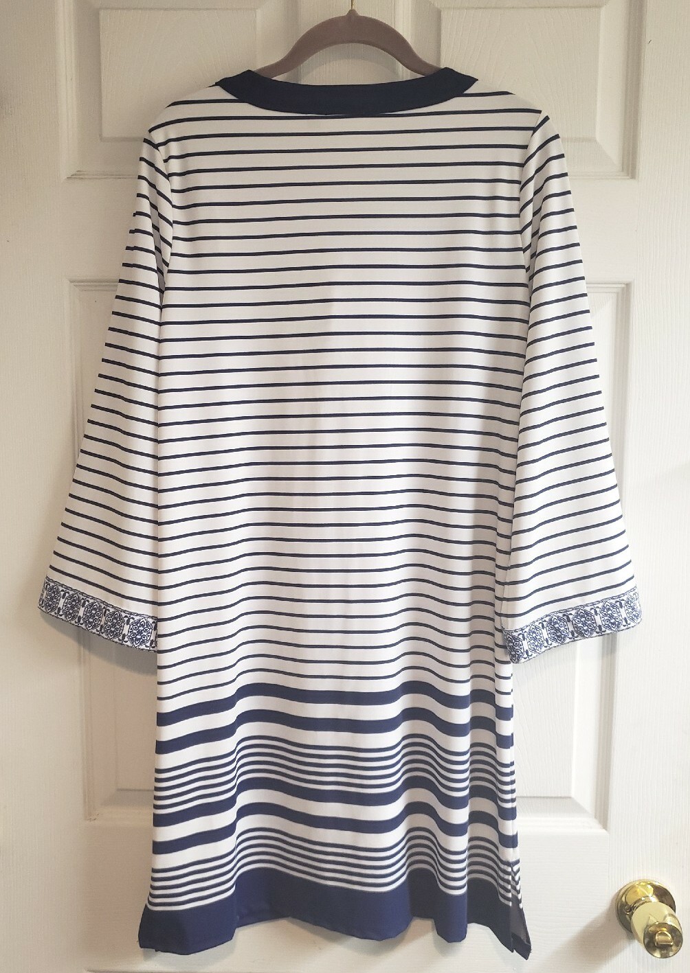 Cabana Life X Talbots Striped Nautical Swim Dress Blu… - Gem