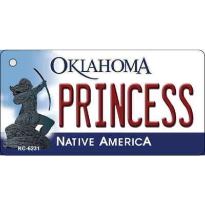 Princess Oklahoma State License Plate Tag Novelty Key Chain KC-6231 | eBay