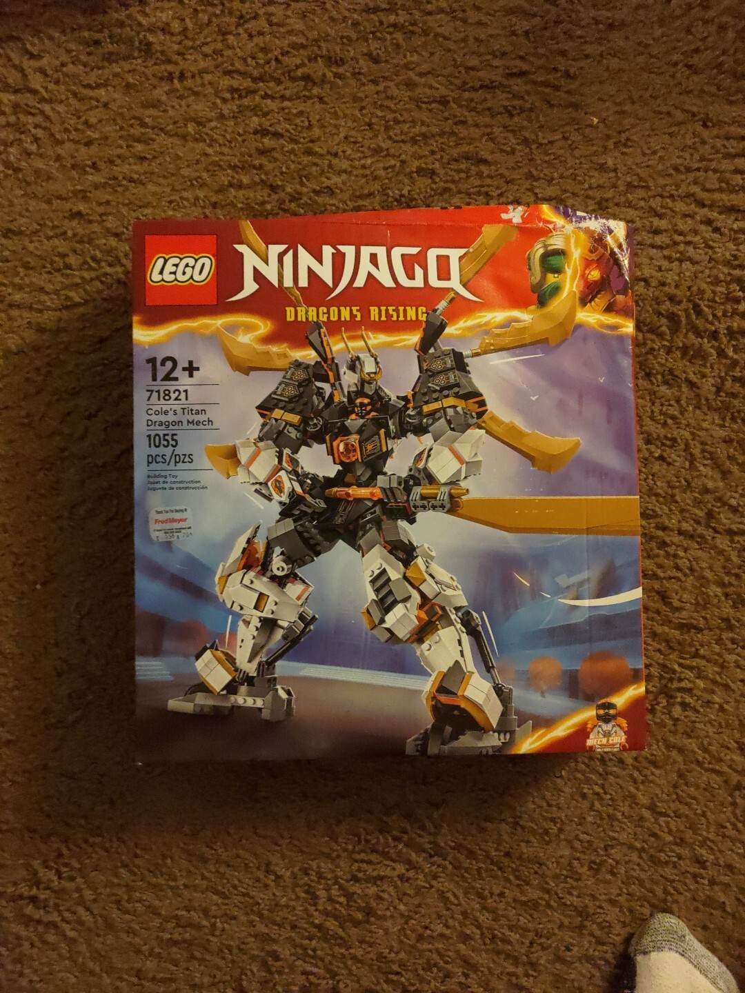LEGO NINJAGO Dragons Rising Cole’s Titan Dragon Mech 71821 Building Toy ...