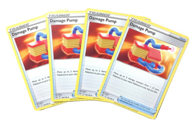 Damage Pump 156/196 - Lost Origin - 4x Pokemon Trainer Card - Playset ...