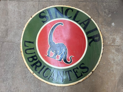 PORCELAIN SINCLAIR ENAMEL SIGN 30X30 INCHES | eBay