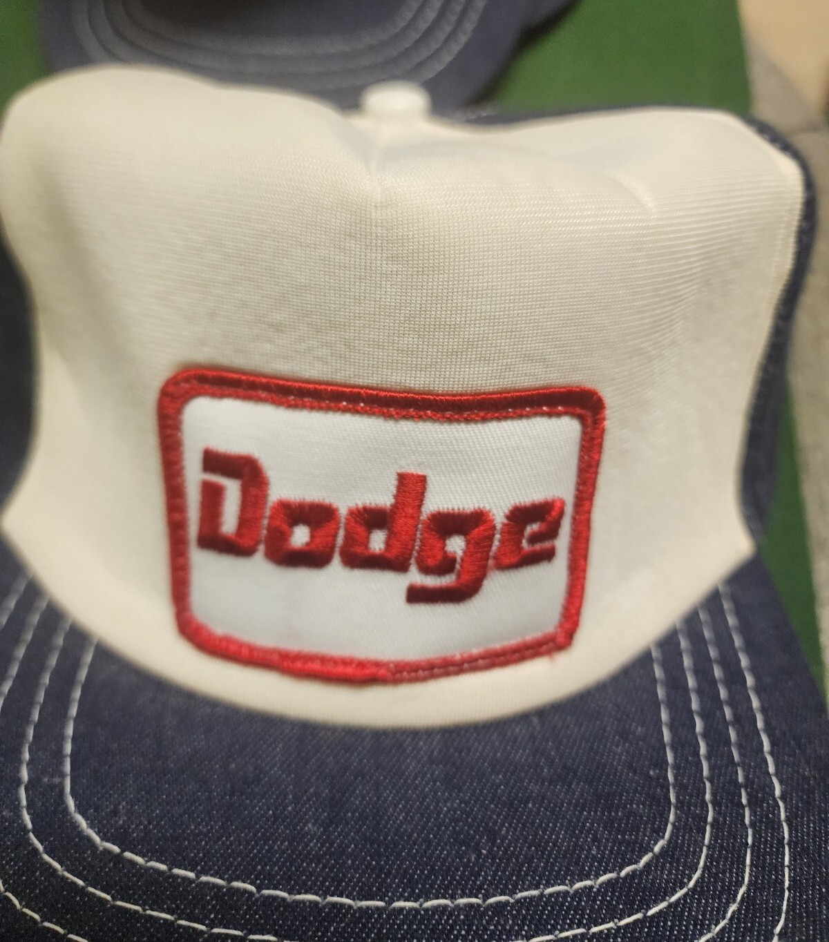 Rare Vintage Dodge Racing Med. Brand New Trucker Hat Patch Denim USA ...