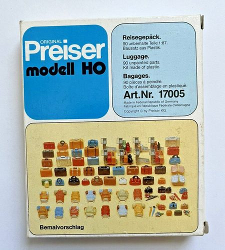 Preiser 17005, Luggage Kit 90 Pieces, Train Layout & Scenery, HO Scale ...
