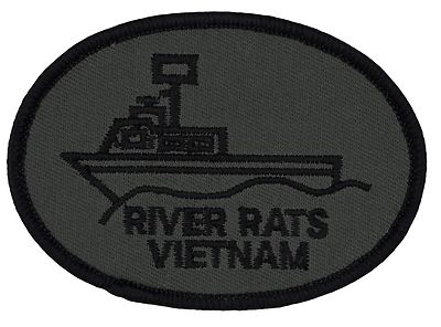 US Navy Vietnam River Rats Oval Patch (437) 3 1/2" x 2 1/2" Embroidered ...