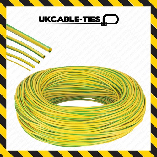 PVC Earth Sleeving Green Yellow 2mm 3mm 4mm 5mm 6mm Tubing Electrical ...