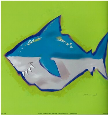 (9 x 9) Art Print MW1075 Anthony Morrow Shark | eBay
