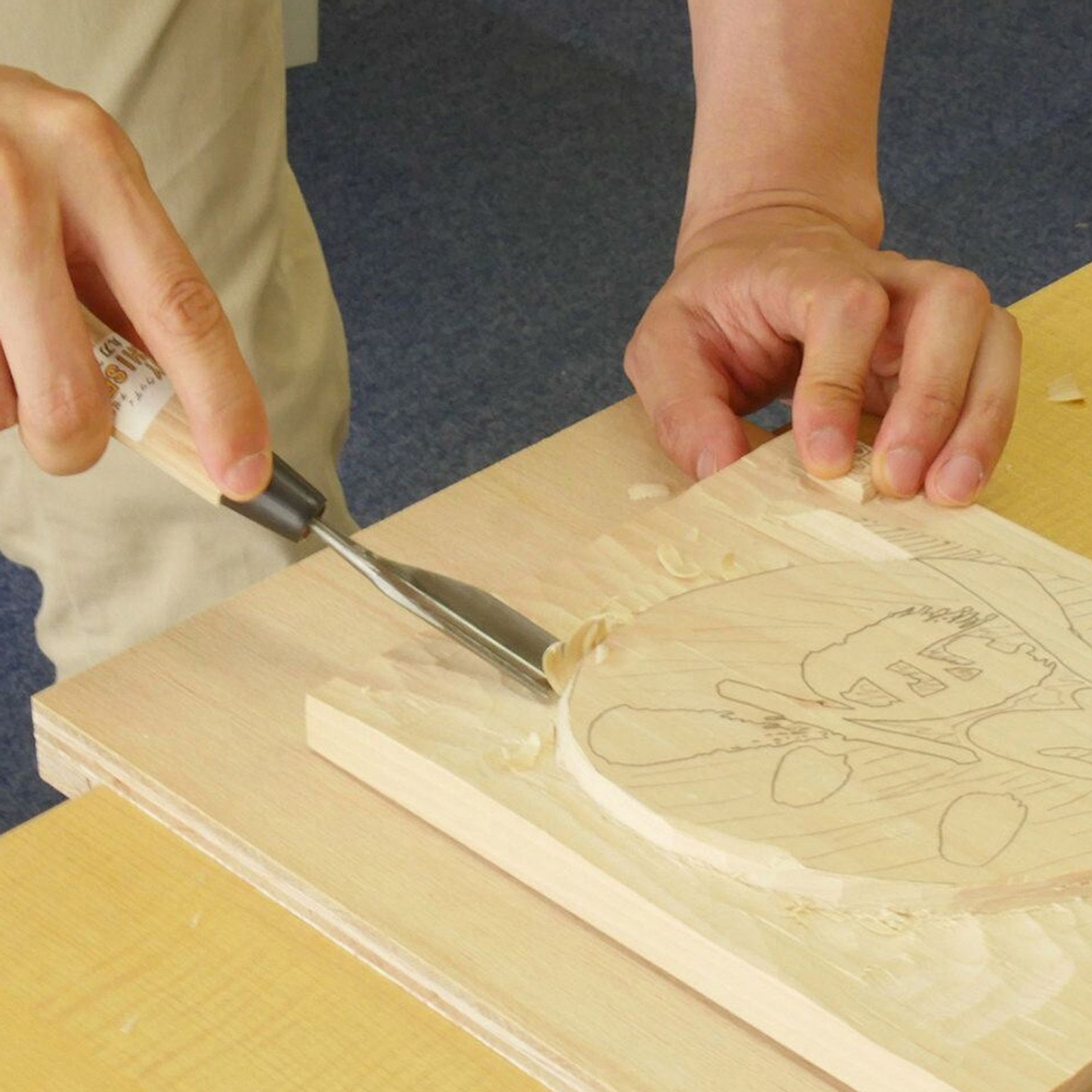 Michihamono Japanese Woody Chisel 9mm Wood Carving U Gouge Woodworking ...