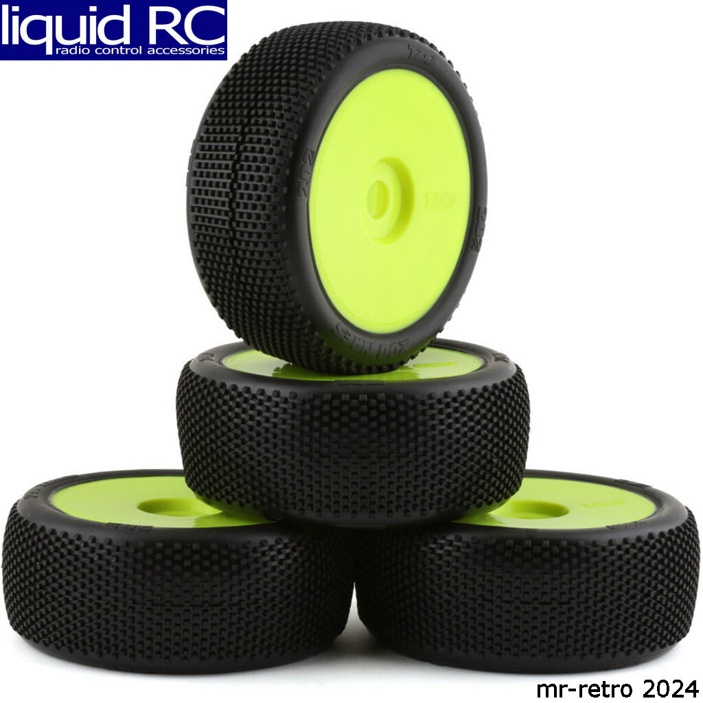TZO Tires -TZ202SS-Y 202 1/8 Buggy Pre-Glued Tire Set (Yellow) (4 ...