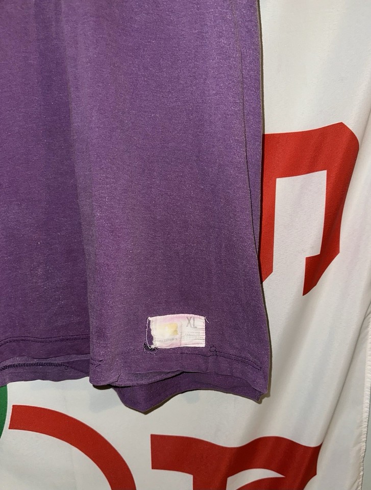 Vintage Russell Athletic Delta Tau Delta T Shirt XL Purple 70s 80s | eBay