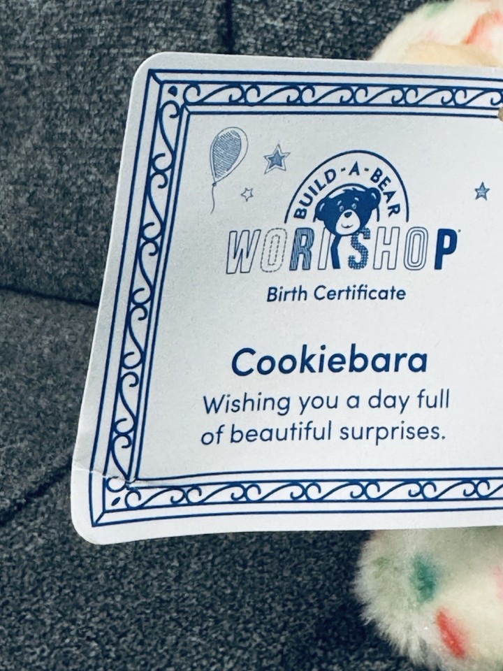 Build A Bear Mini Beans Cookiebara Plush BAB Cookie Bara Capybara - Tag ...
