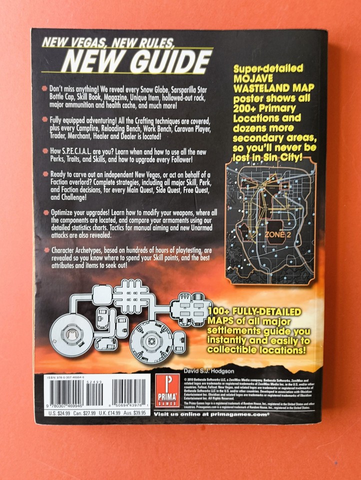 Fallout - New Vegas Official Prima Game Guide, PS3, XBox, no map/poster ...