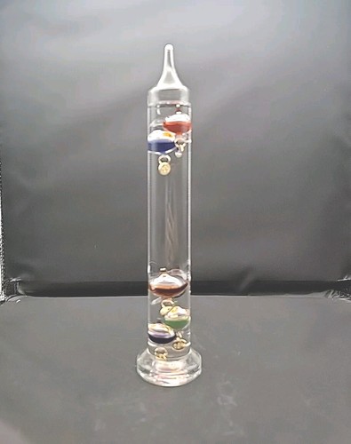 Galileo Thermometer Floating In Liquid Colorful Glass Balls 11" Tall | eBay