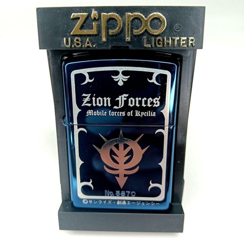 Zippo Lighter 13 New Unused Mobile Suit Gundam 4 Zeon Army Emblem | eBay