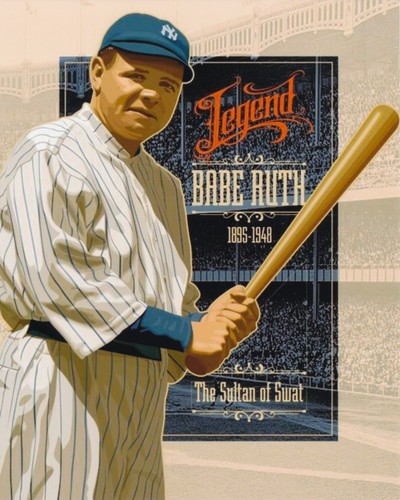babe ruth 1 8x10 art print 1 8x10 photo new york yankees | eBay