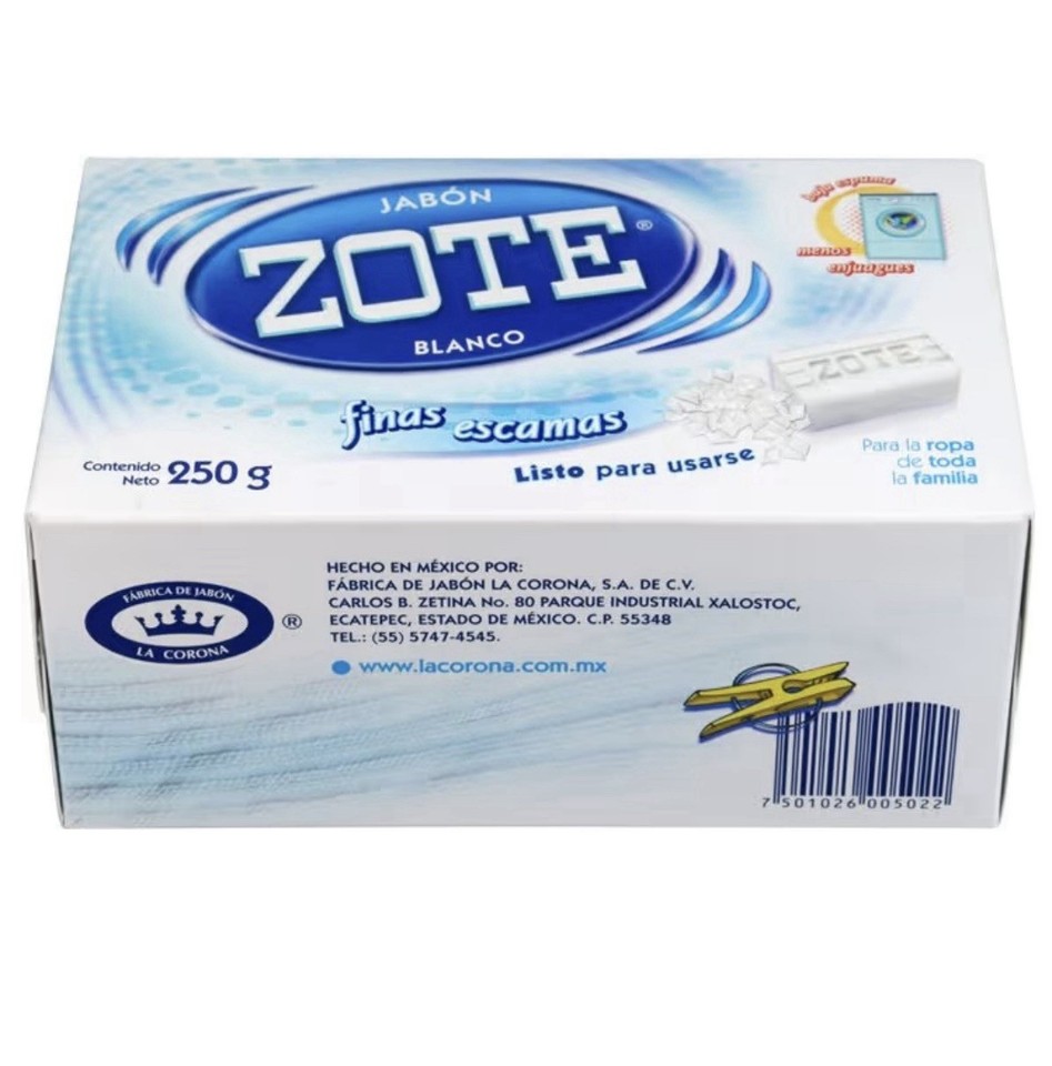 ZOTE Blanco 🇲🇽 Laundry Flakes, 250g, 5 Pack | eBay