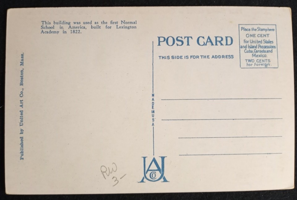 First Normal School in America Masonic Temple Lexington Massachusetts ...