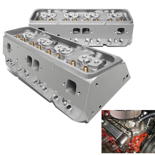 1 Pair For Chevy SBC 283 302 350 400 Bare Cylinder Heads 205cc/64cc ...