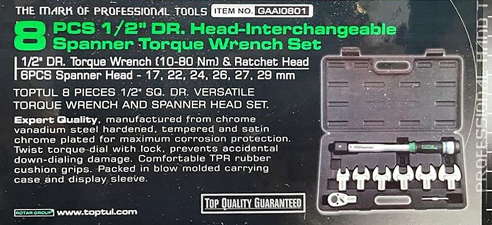 Head-Interchangeable Spanner Torque Wrench Set Power Industrial ...