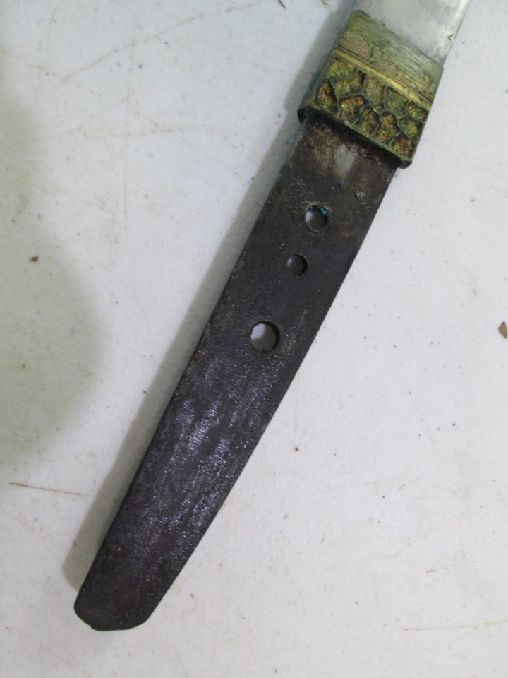 JAPANESE SAMURAI wakisashi SWORD HI QUALITY MATCHING MOUNTS FLAT THICK ...