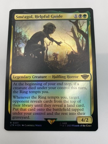 IA MTG Smeagol, Helpful Guide LOTR Rare 0231 FOIL NEAR MINT | eBay