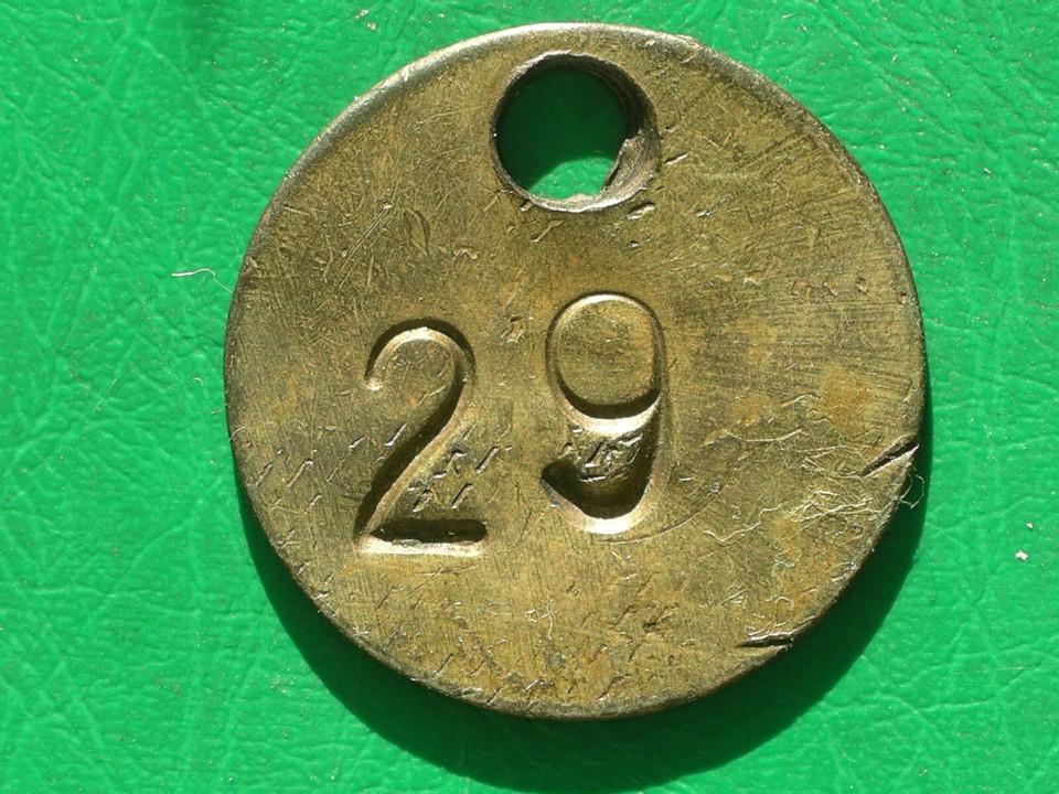 Wellesley colliery Buckhaven Scotland NCB pit check miners mining token ...