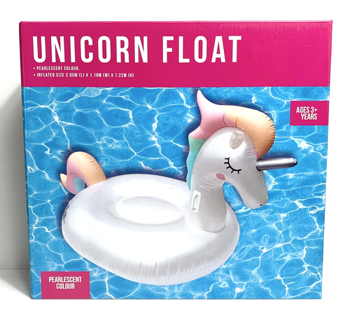 Unicorn Ride On Pool Float, Raft Lounge Pool Toy, Large, Ages 3+ Brand ...