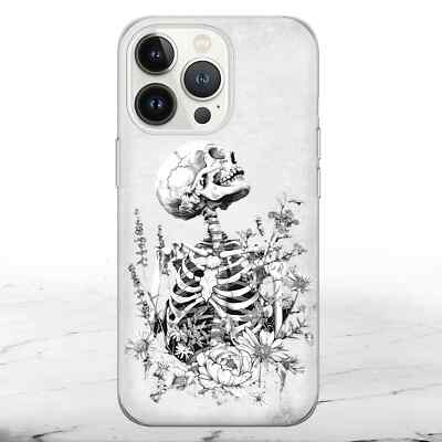 Death Phone case for Apple iPhone 15 14 13 12 11 Xr SE Clear Rubber ...