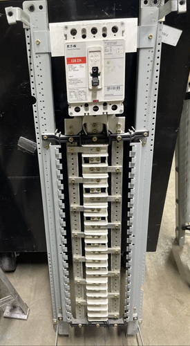 EATON PRL1A 225 AMP MAIN BREAKER PANEL INTERIOR NO COVER 42C MCB | eBay
